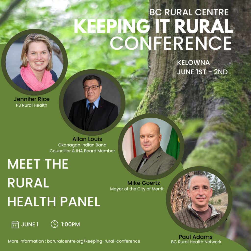 Keeping it Rural Conference, June 1st, Kelowna - BC Rural Health Network