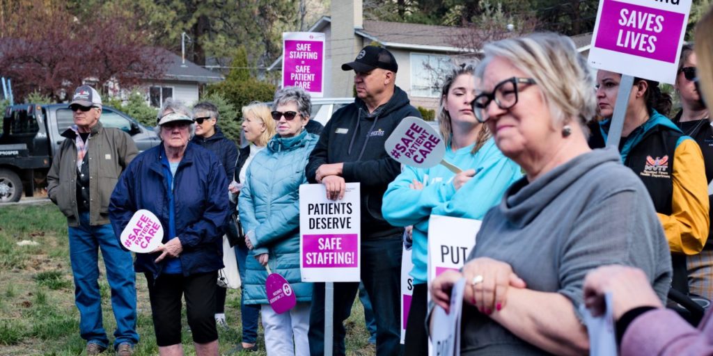 Nurses protest staff shortage outside Nicola Valley Hospital - BC Rural ...